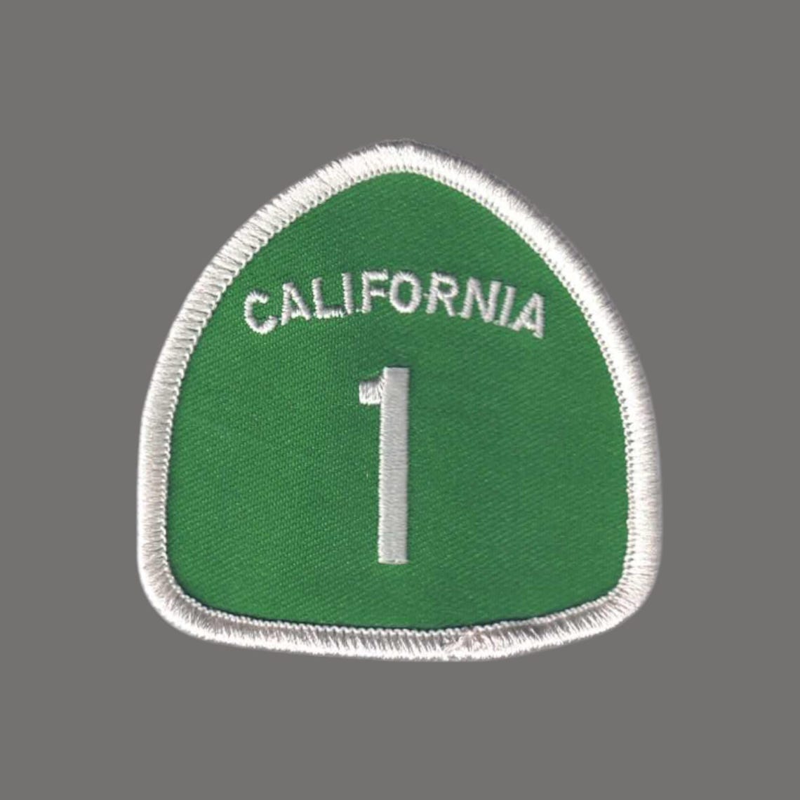 US Highway 1 California Hwy Patch Iron on Road Sign Mendocino County CA ...