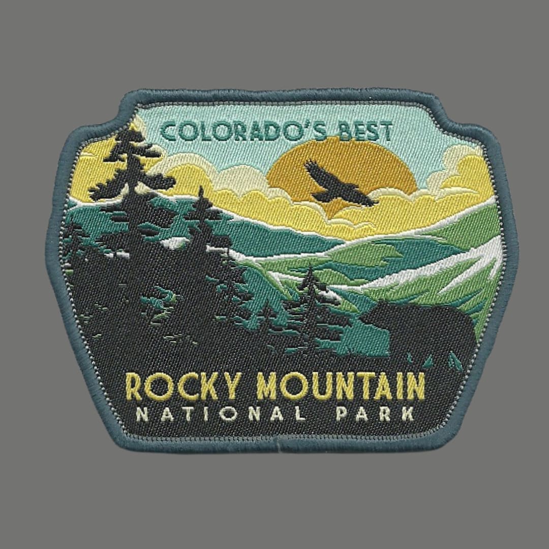 Rocky Mountains Patch – Colorado Travel Patch CO Souvenir Embellishment ...