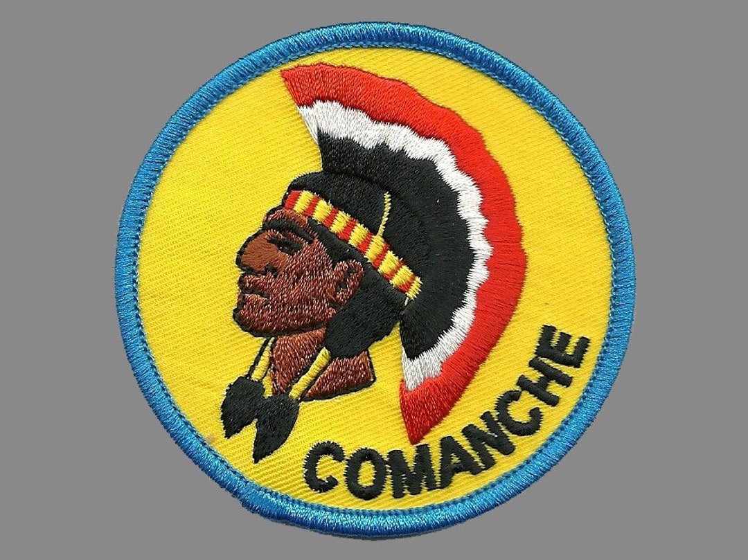 Comanche Patch – Native American Indian Iron on 3″ Circle Heritage ...