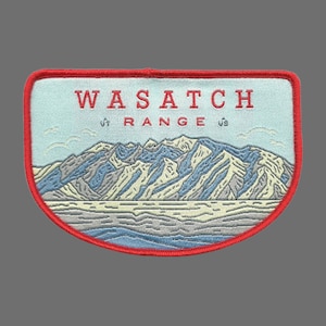 Utah Patch – UT Wasatch Range - Travel Patch – Souvenir Patch 3.8" Iron on Sew on Embellishment ...