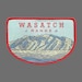 Utah Patch UT Wasatch Range Travel Patch Souvenir Patch 3.8 Iron on Sew ...