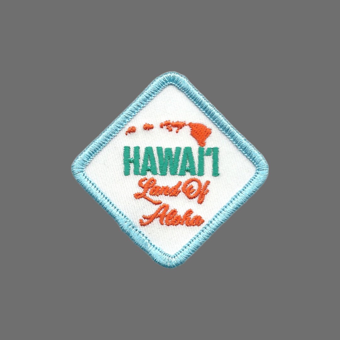 Hawaii Patch – Land of Aloha HI Souvenir Aloha Hawai'i Travel Patch ...