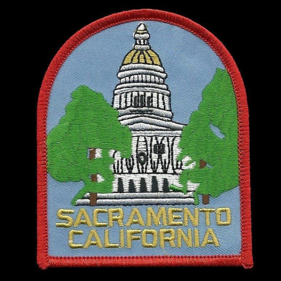 California Patch Sacramento Capitol Building Travel Patch | Etsy
