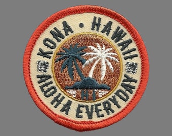 Hawaii Patch HI Souvenir Aloha Everyday Travel Patch Iron on Applique 2 ...