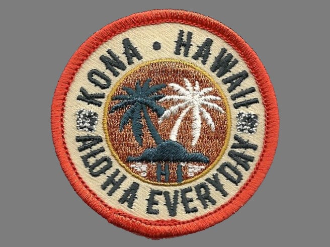 Hawaii Patch – Kona HI Souvenir Aloha Everyday Travel Patch – Iron on ...