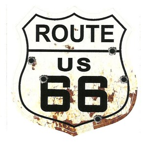 Route 66 Decal Route 66 Sticker Souvenir Road Sign Travel Sticker 3 ...