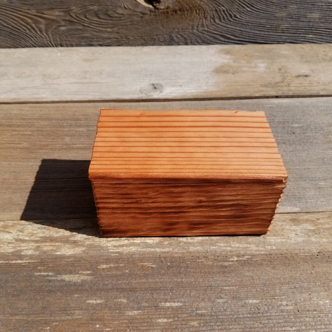 Wood Box Redwood Rustic Handmade California Redwood Jewelry - Etsy
