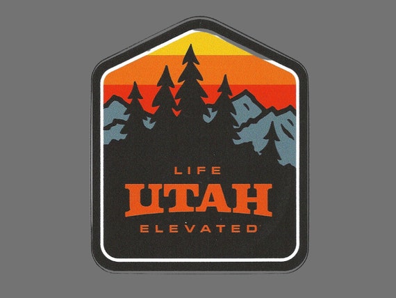 Utah Decal Life Elevated Travel Sticker UT Souvenir - Etsy