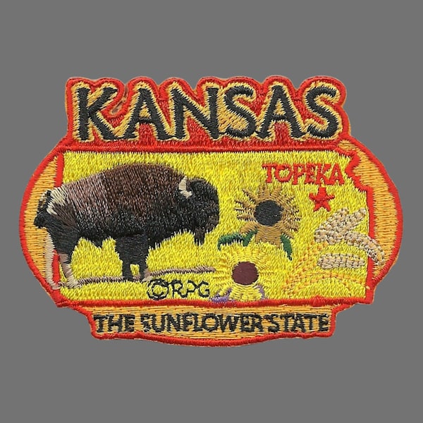 Kansas State Fabric - Etsy