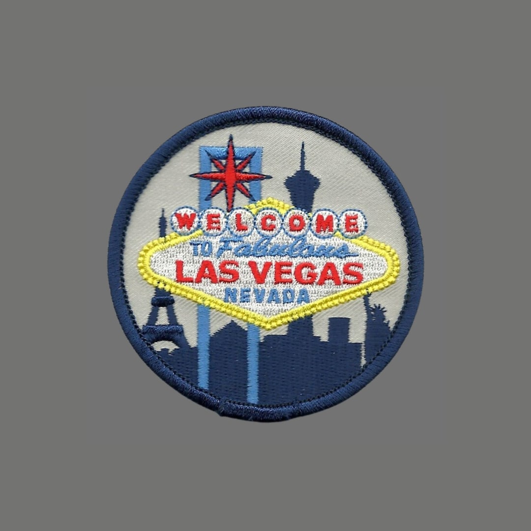 Nevada Patch Welcome to Fabulous Las Vegas Famous Sign 3 - Etsy