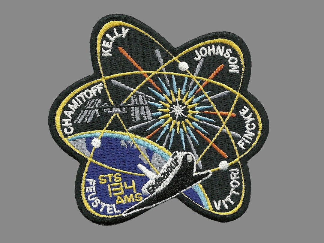 NASA STS-134 AMS Endeavour Iron on Patch Mission Space - Etsy