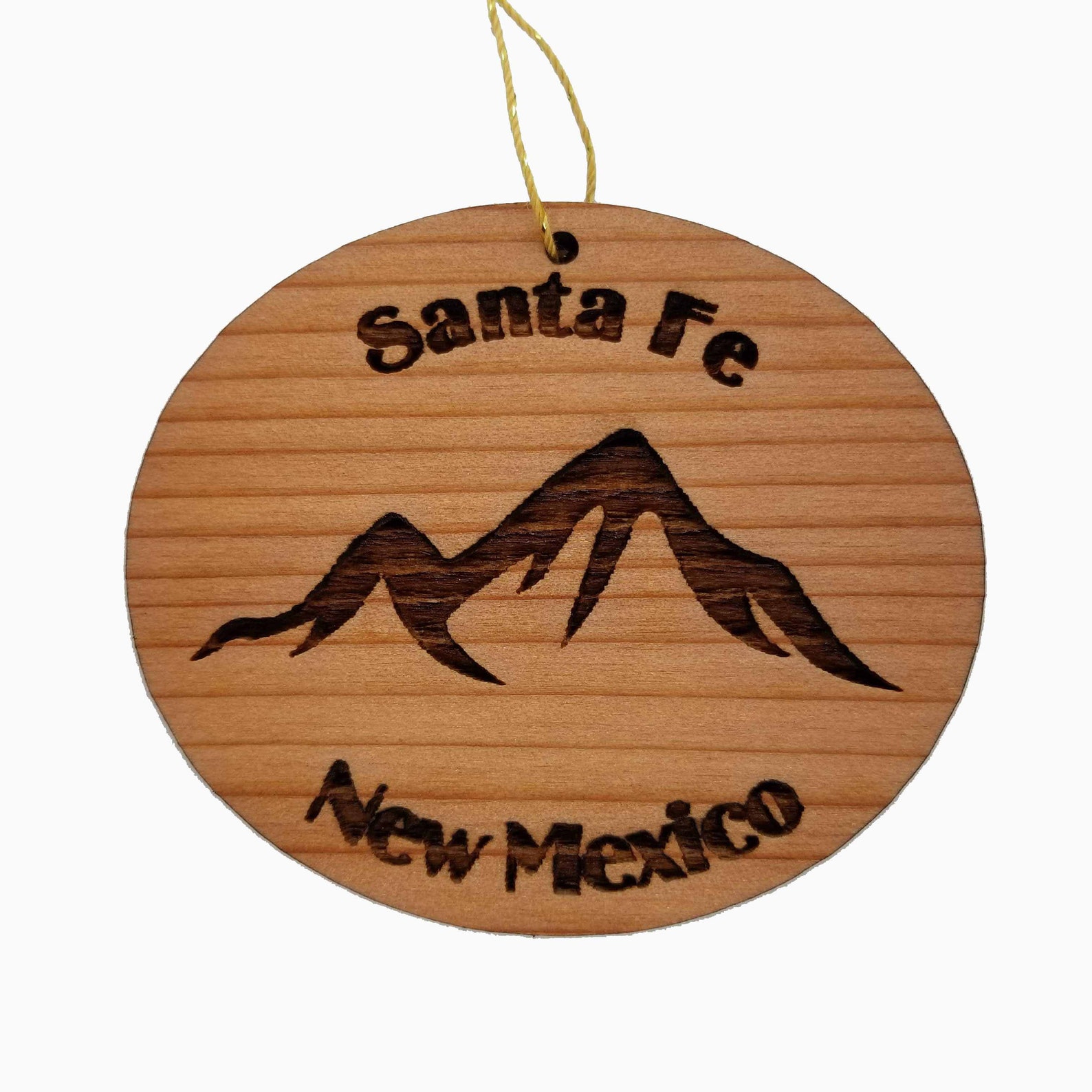 Santa Fe Ornament Handmade Wood Ornament New Mexico Souvenir - Etsy