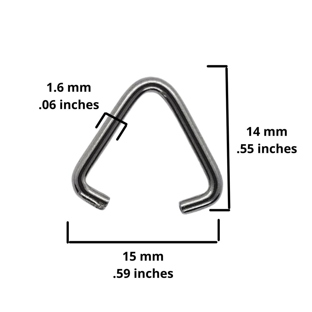 Triangle Key Ring Key Chain Parts Lot of 10 Key Chain Assembly Key Ring ...