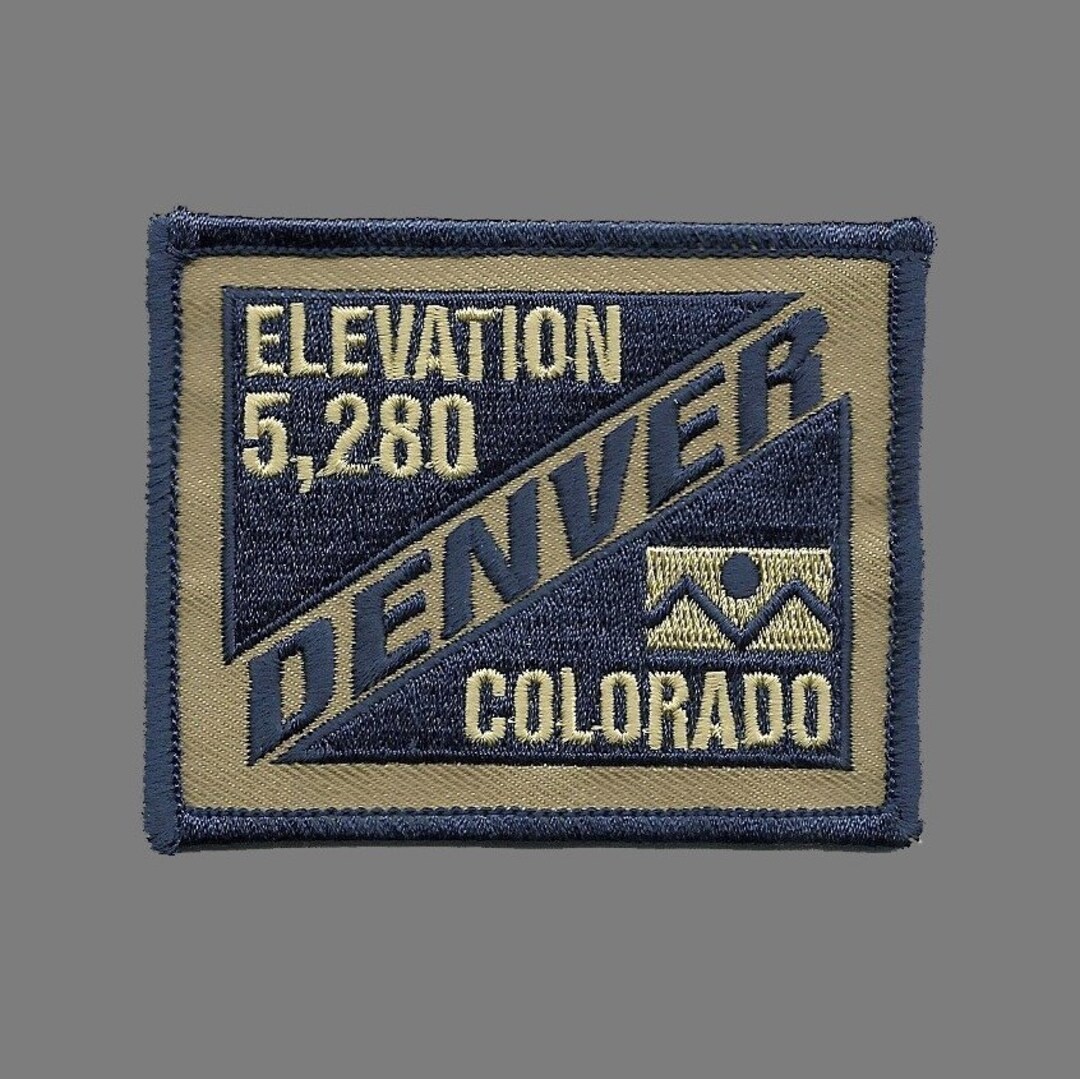 Denver Colorado Patch – CO Patch – Elevation 5,280 Colorado Souvenir ...