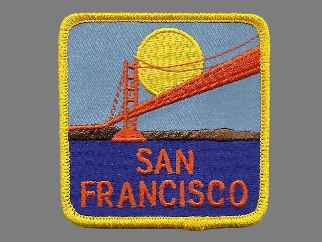 San Francisco Patch – Golden Gate Bridge – California Souvenir Iron on ...