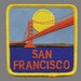 San Francisco Patch Golden Gate Bridge California Souvenir - Etsy