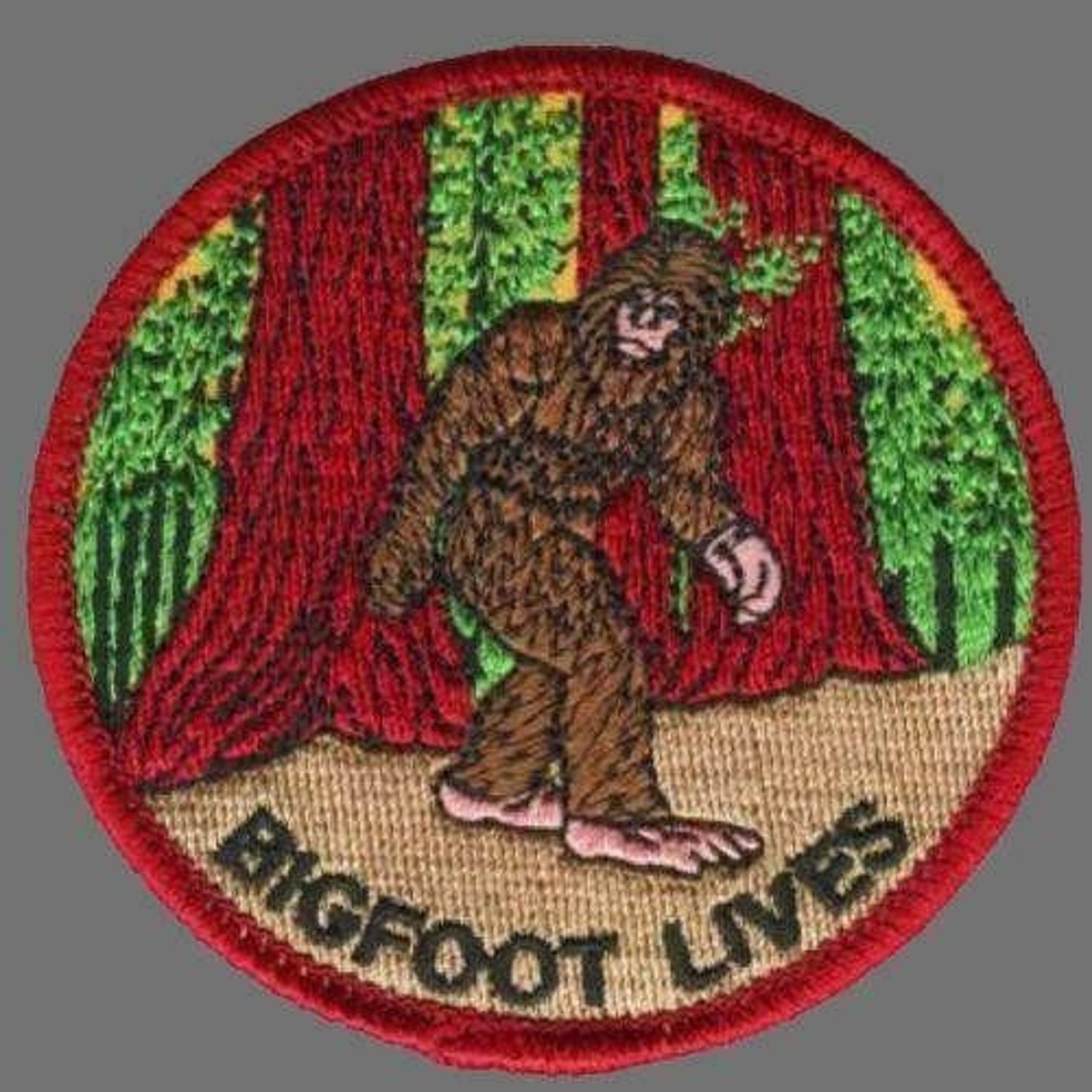 Bigfoot Lives Patch Iron on Sasquatch Forest Souvenir 2.5 - Etsy