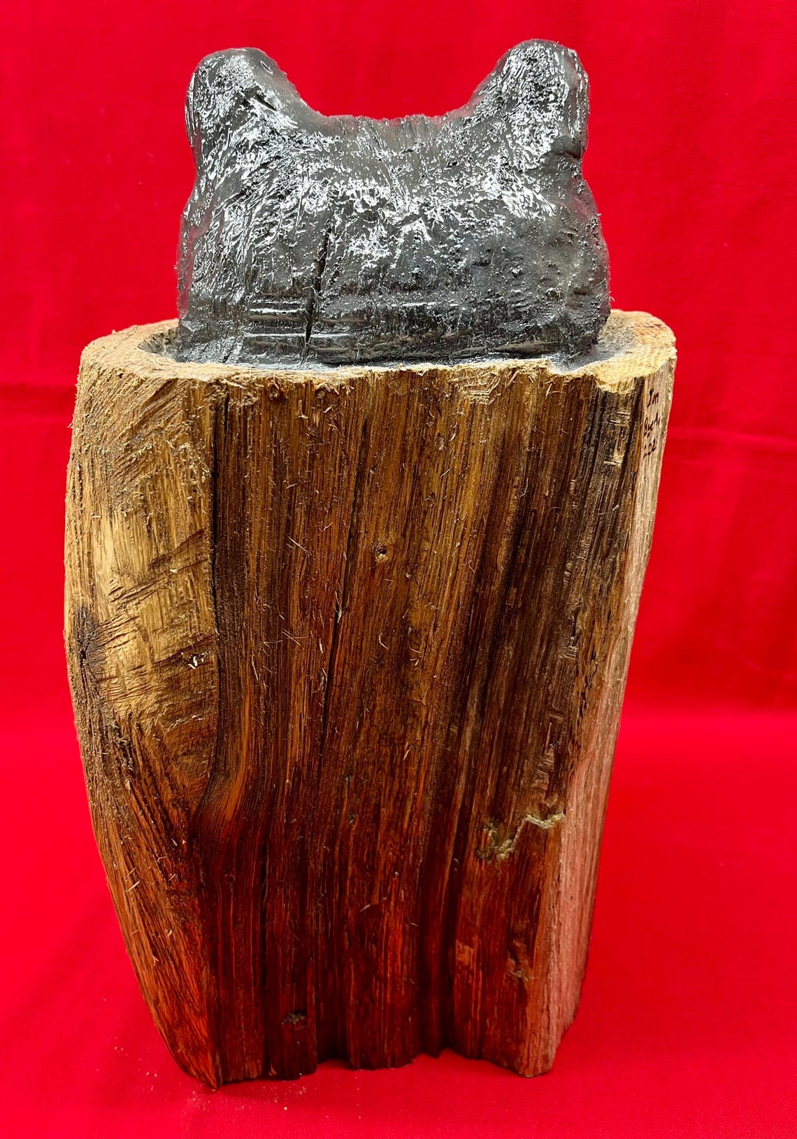 Raccoon in Log Chainsaw Carving - Etsy