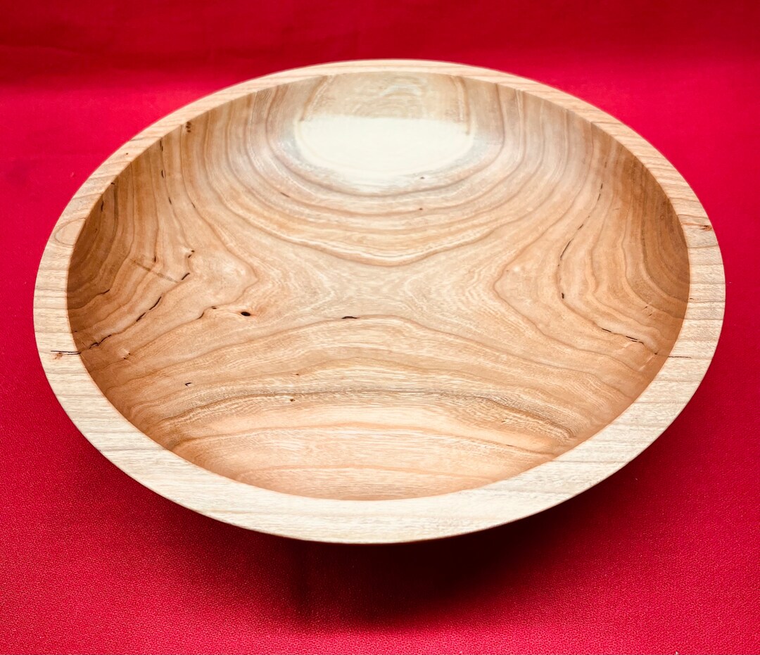 10” Cherry Wood Bowl/platter - Etsy