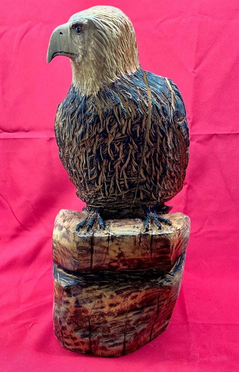 Chainsaw Carved Eagle - Etsy