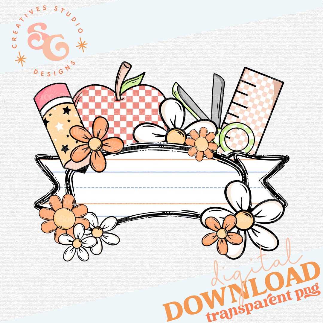 Ready to Personalize Png for Teachers, Trendy Teacher Appreciation Png ...