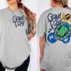 Game Day BLUE Digital Design , INSTANT DOWNLOAD , Png Printable ...