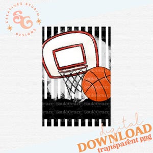 Basketball Flag Black Digital Design, INSTANT DOWNLOAD, PNG Printable ...