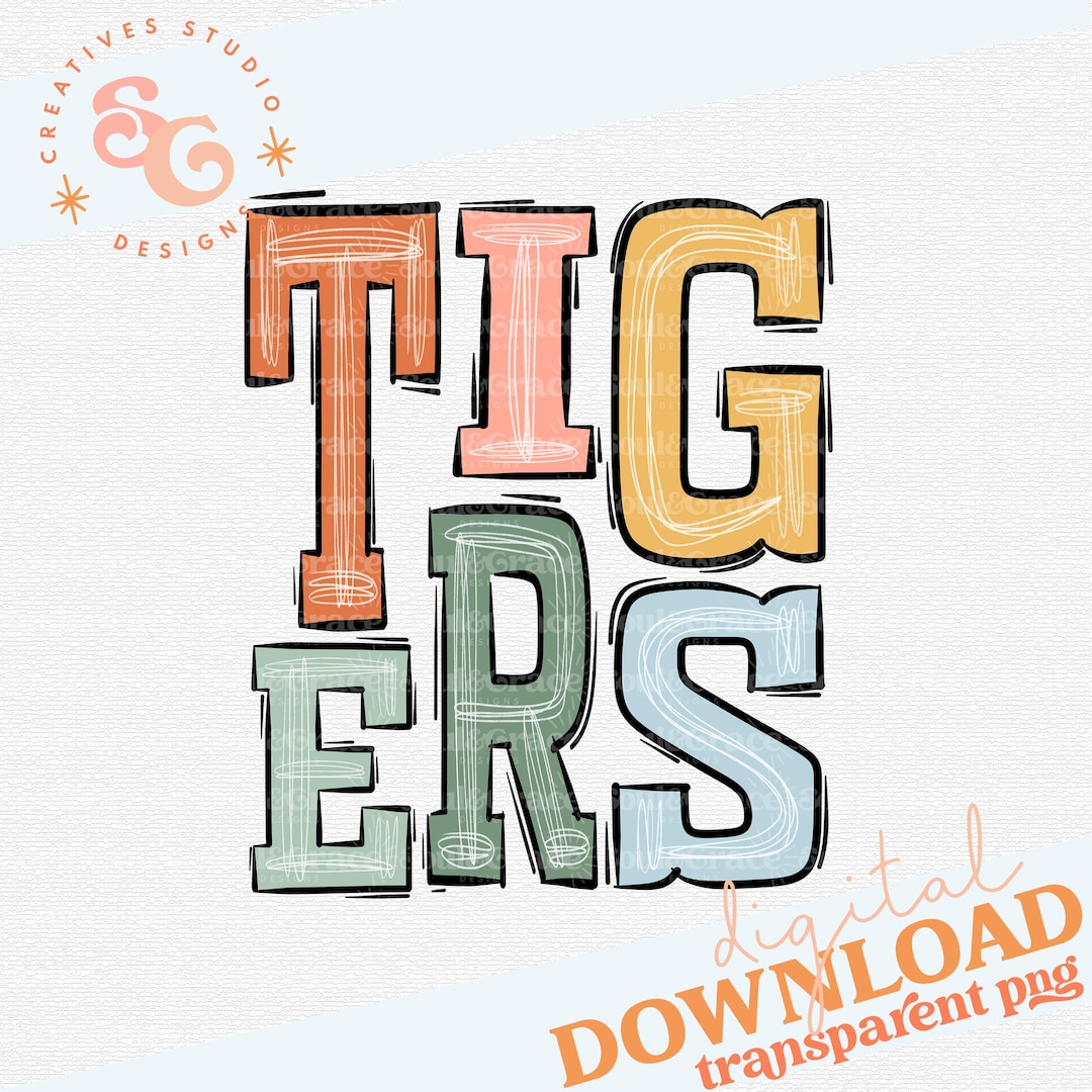 Go Tigers Png Designs for Sports Mom, Ash Gray Burnt Sienna Stacked ...