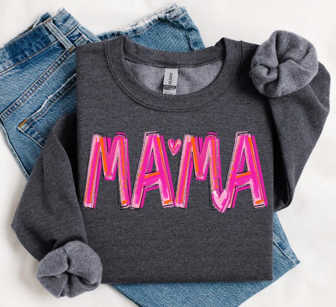 Mama Valentines Png Designs for Mom, Hot Pink Mama Coquette Png for ...
