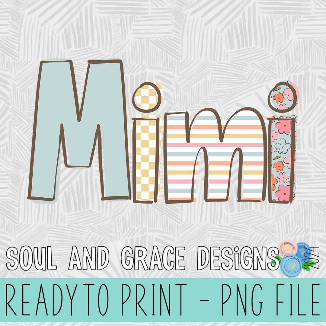 Mimi Png Designs for Mugs DIGITAL DOWNLOAD, Mothers Day Sublimation ...