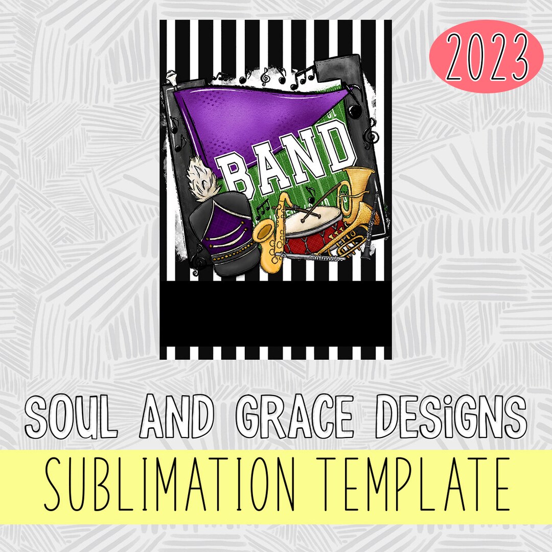 Band Flags Purple Digital Design INSTANT DOWNLOAD Png Printable ...