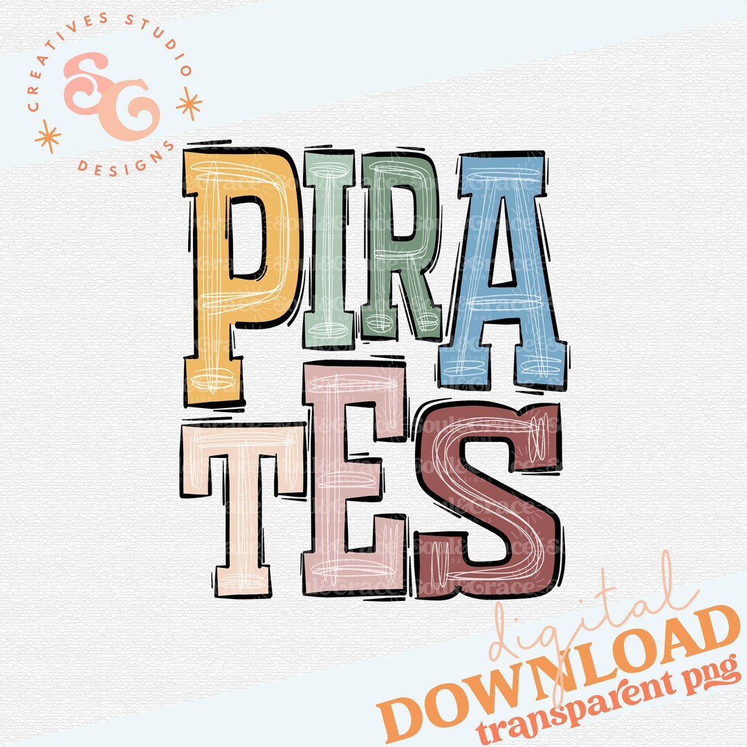 Mascot Png for School Spirit Boho Sports Pirates Digital Design ...