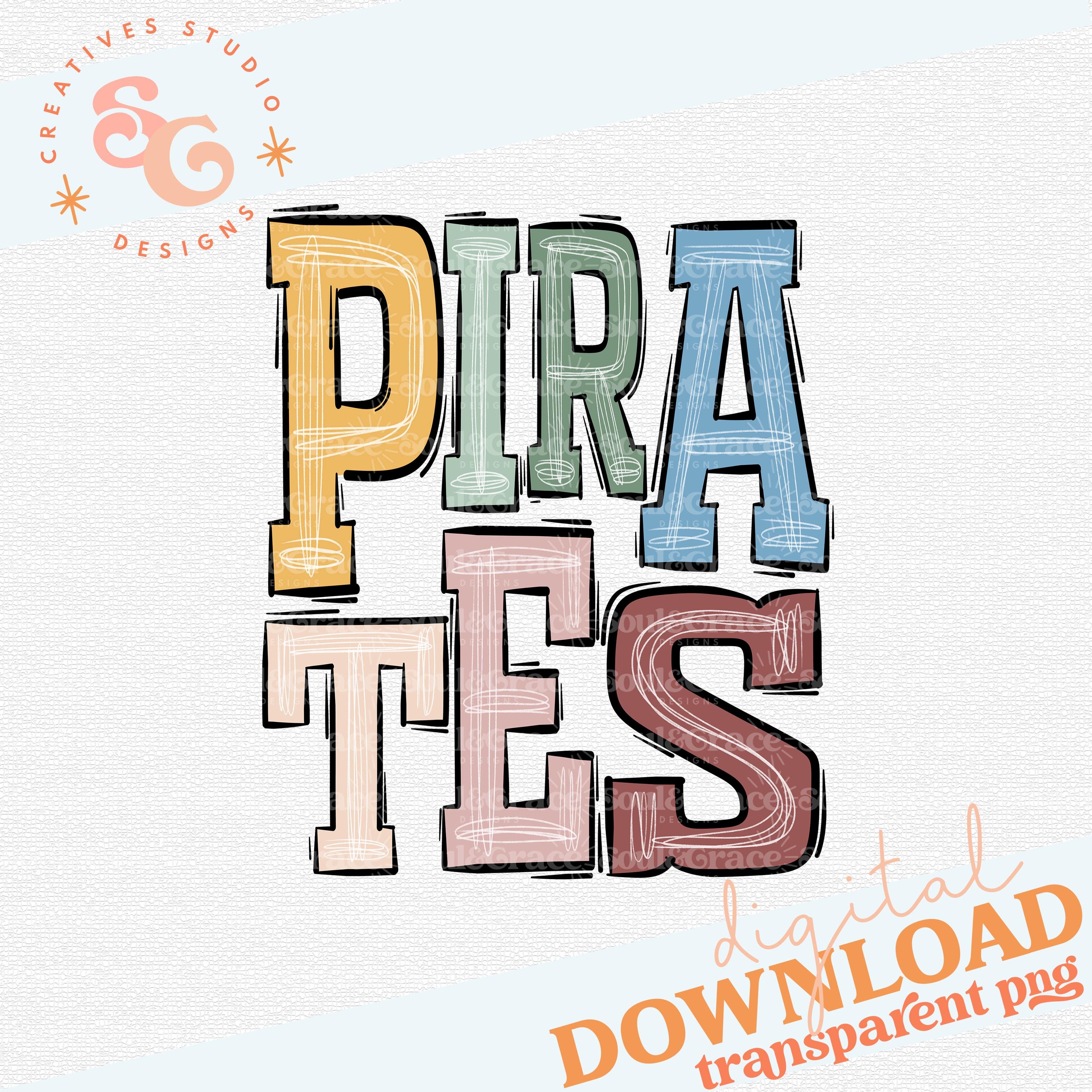 Mascot Png for School Spirit Boho Sports Pirates Digital Design ...