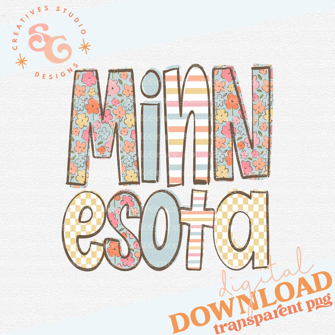 State Word Are Png, Png for Minnesota State Decal, Doodle Loo Minnesota ...