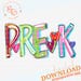Pre K Png for Shirts for Girls, Preschool Png Files for School, First ...