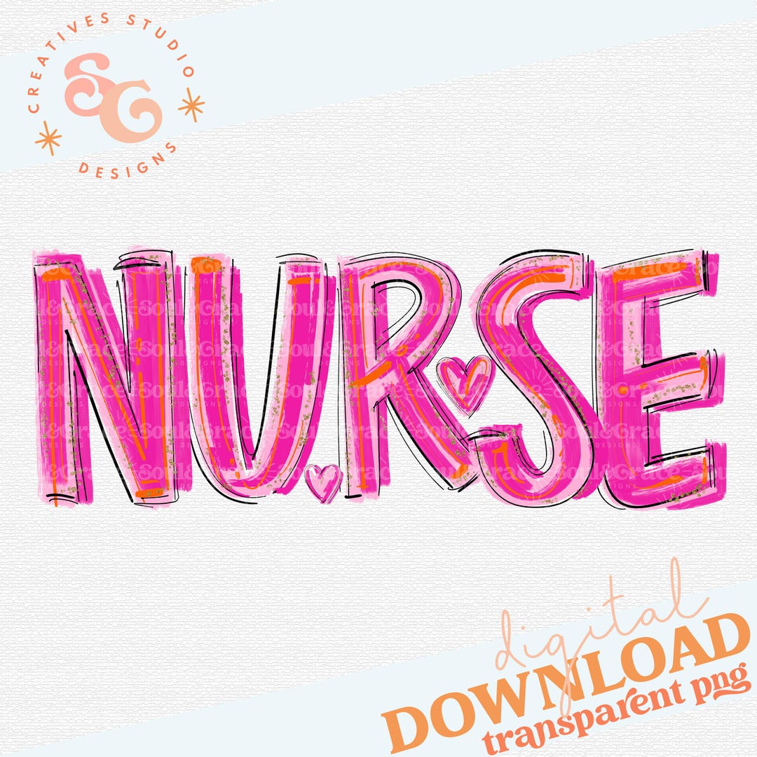 Hot Pink Nurse Coquette Png for Sweatshirts, Pretty in Pink Valentines ...