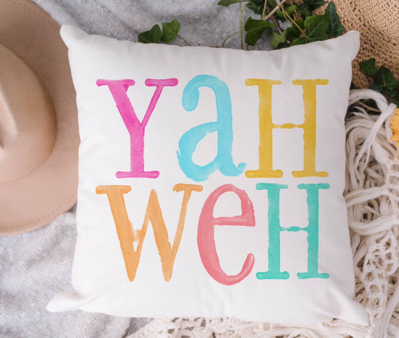 Yah Weh Png for Decals Christian Design for Pillow Watercolor Yahweh Digital Design INSTANT ...