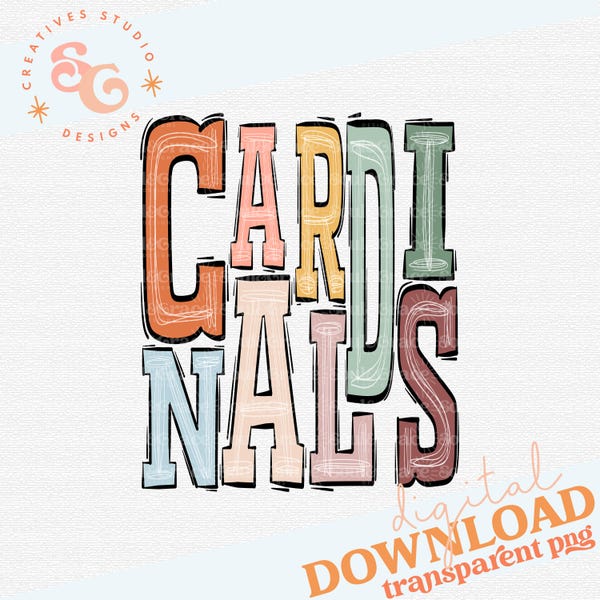 Cardinals School Spirit Png - Etsy