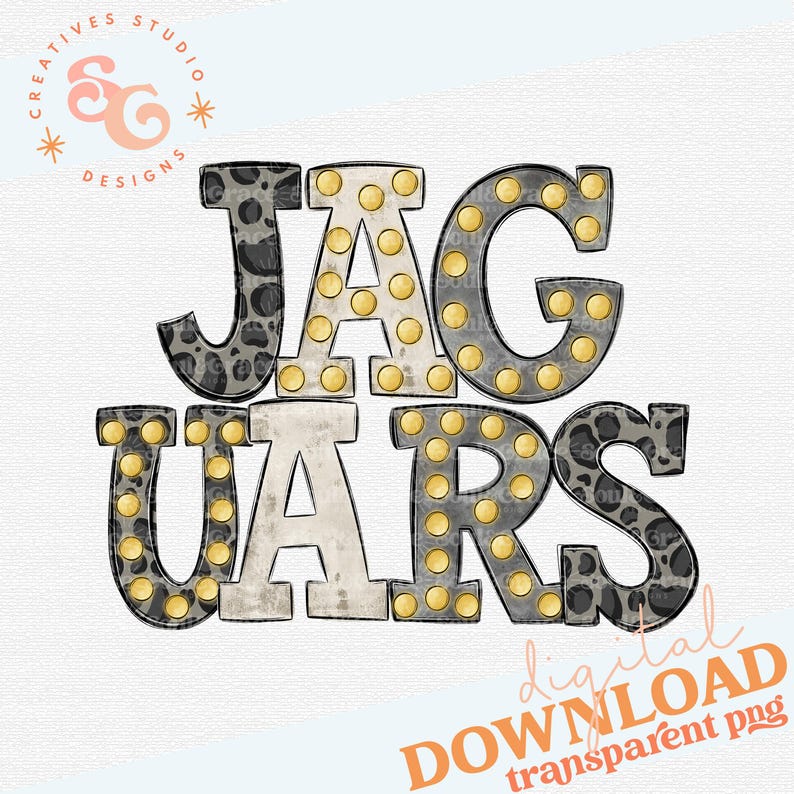Mascot Png for School JAGUARS Neutral Marquee Digital Design, Instant ...