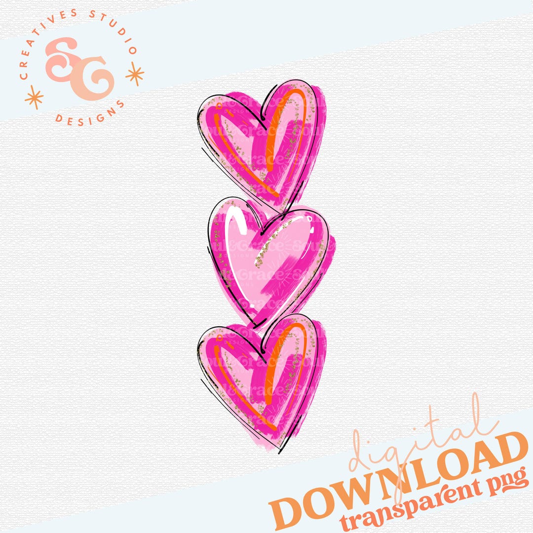 Sleeve Design Png Files HEART Sleeve Design Pretty in Pink Digital ...