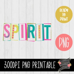 Bright Spirit Team Digital Design INSTANT DOWNLOAD PNG Printable ...