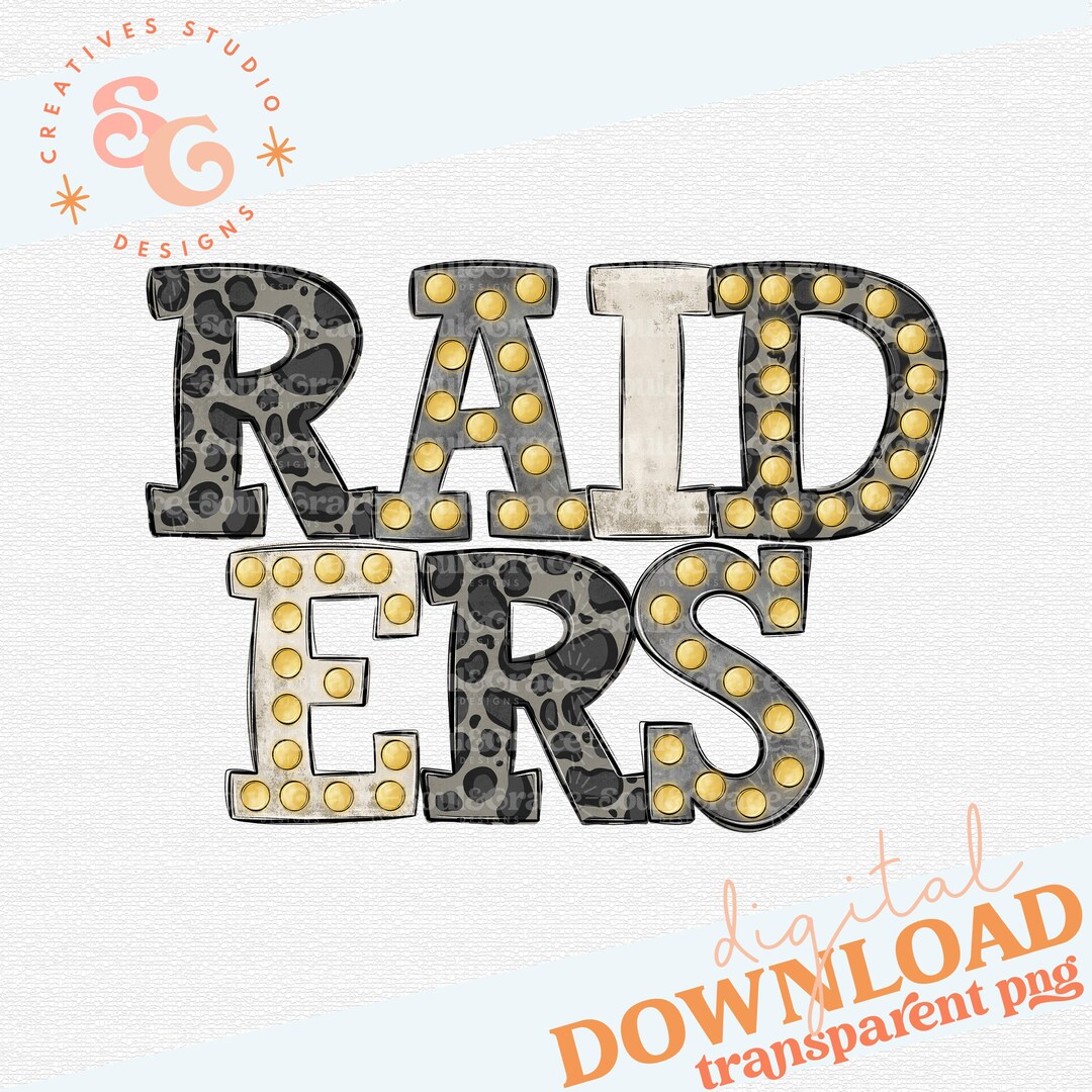 Mascot Png for School RAIDERS Neutral Marquee Digital Design , Instant ...
