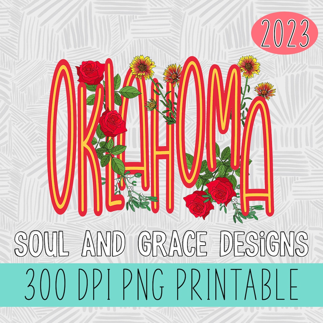 Oklahoma Flowers Digital Design Oklahoma State Flower Rose Clip Art ...