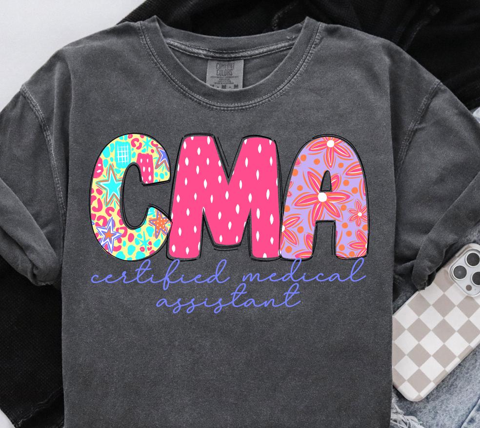 CMA Png Files for Magnets, Certified Medical Assistant Sublimation ...