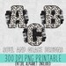 Dalmatian Print Monogram Alphabet - INSTANT DOWNLOAD - PNG Ready to ...