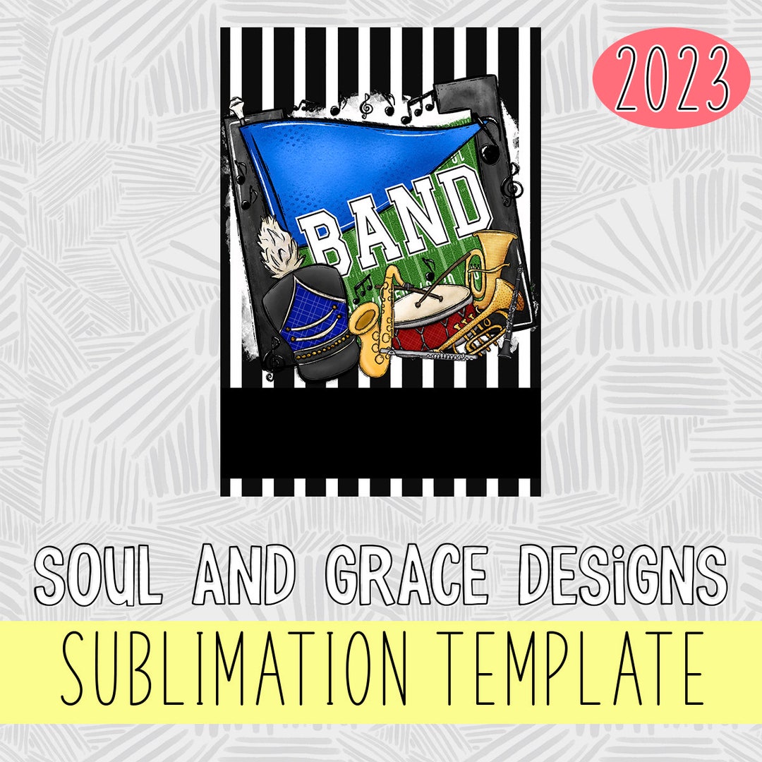 Band Flags Blue Digital Design INSTANT DOWNLOAD Png Printable ...