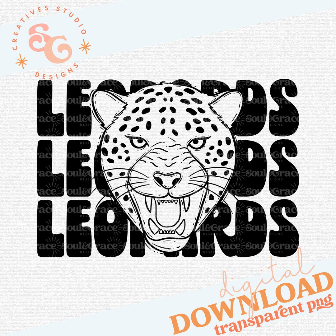 Leopards Black Digital Design-school Spirit Png-leopards Pride Sports ...