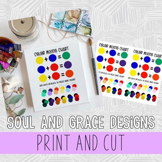 Paint Color Mixing Chart