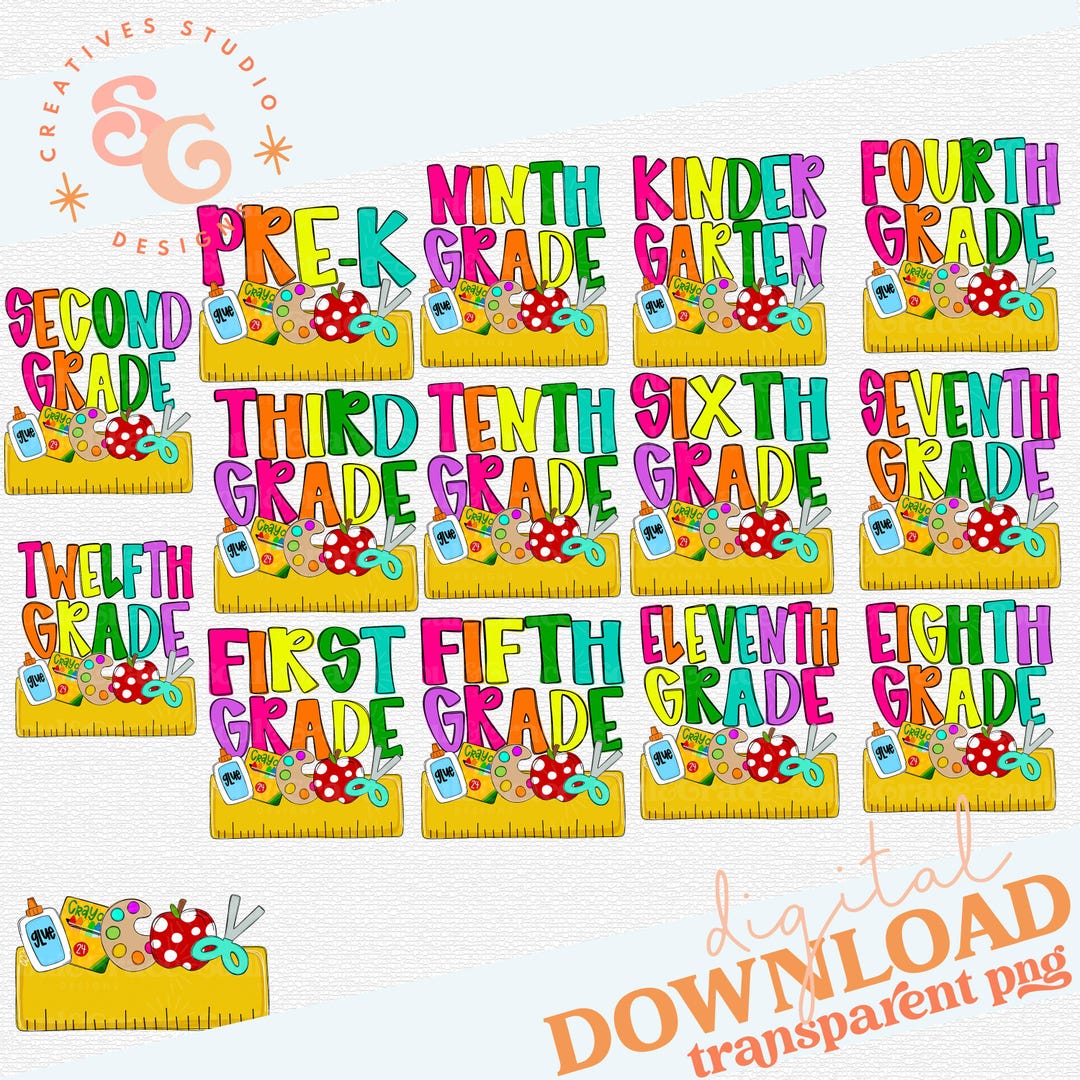 Back to School Name Plate Bundle Files With Offset Digital Design ...