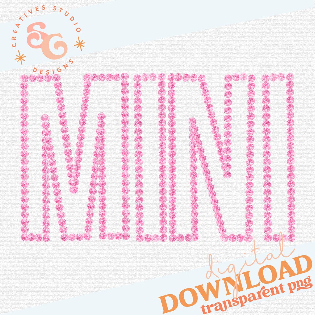 Bubblegum Pink Mini Png Files for Little Girls, Mini Rosettes ...